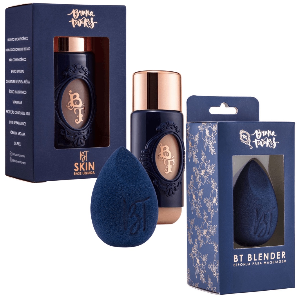 2 Bases BT Skin D60 + 1 BT Blender Bruna Tavares | Shopee Brasil