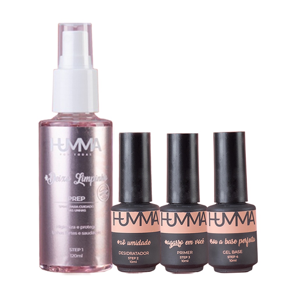 Kit Preparadores Humma Desidratador + Primer Ácido + Gel Base + Prep ...