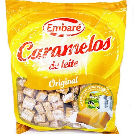 Bala Mastigável Caramelo Embaré Sabor Baunilha 660g | Shopee Brasil