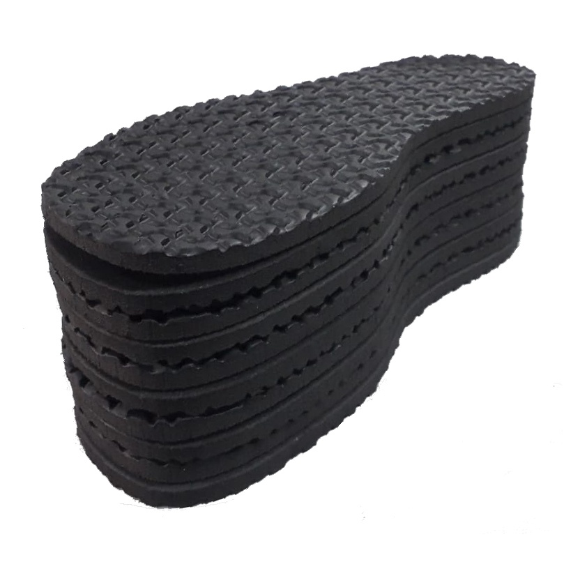 Kit 5 pares Solado EVA com Palmilha Preta 8mm | Shopee Brasil