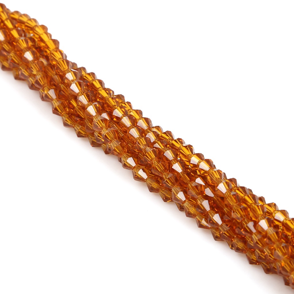(90Pcs + 4mm) Crystal Bead.Ready Stock.Bicone Glass Bead.para Beading ...