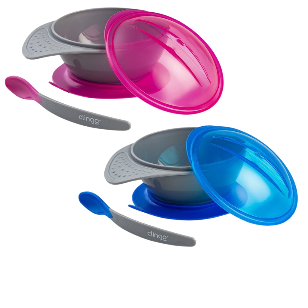 Pote Prato Porta Papinha Infantil Para Alimentação Com Ventosa E Colher ...