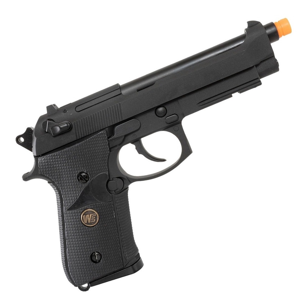 Pistola Airsoft Green Gas M9A1 BK Full Metal Blowback - WE | Shopee Brasil
