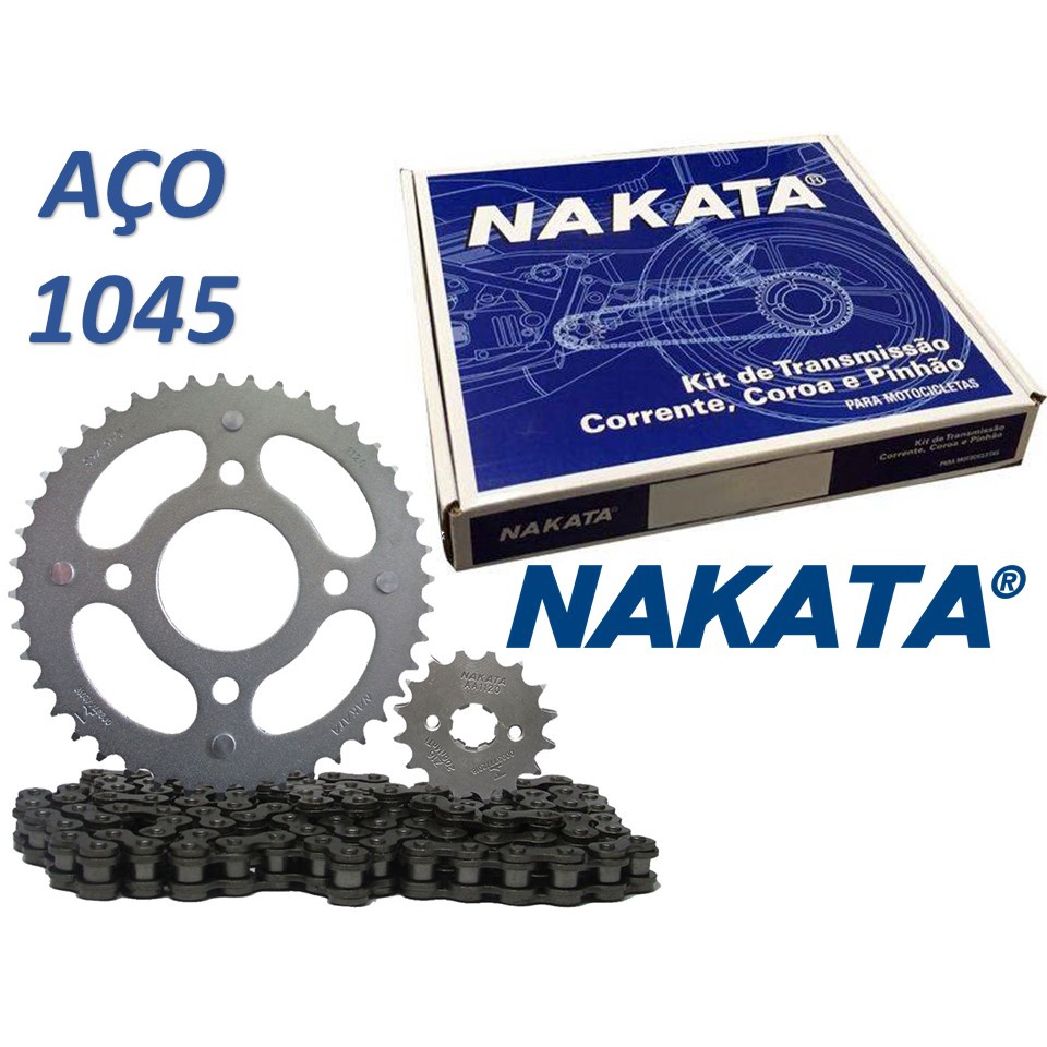 Kit Da Relaçao Biz 100 C100 Todas Aço 1045 Nakata Tm10105 | Shopee Brasil