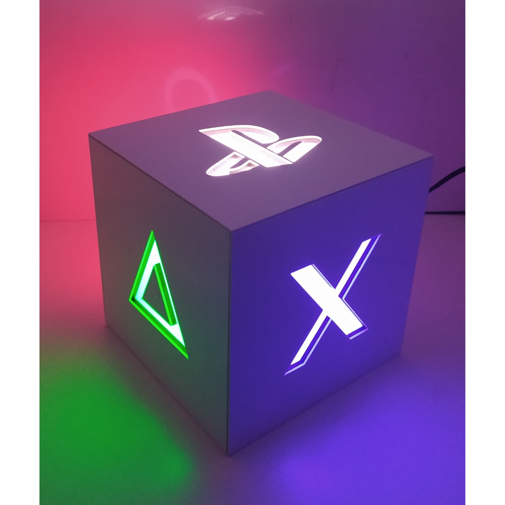 Luminária Led Cubo Gamer Playstation Xbox | Shopee Brasil