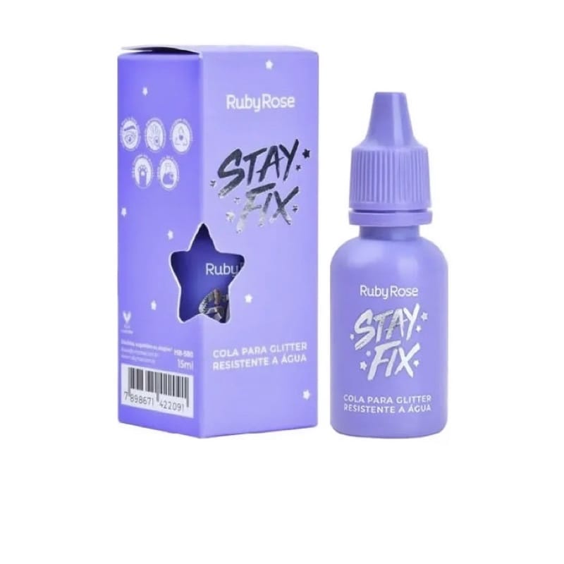 Cola Para Glitter Stay Fix Ruby Rose HB-580 | Shopee Brasil