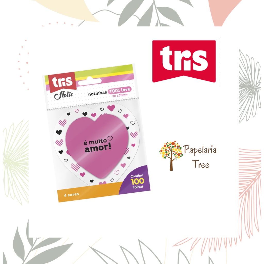 Nota Autoadesiva Pop 100 folhas T001 - 70 x 70 mm - Poly Tris | Shopee ...