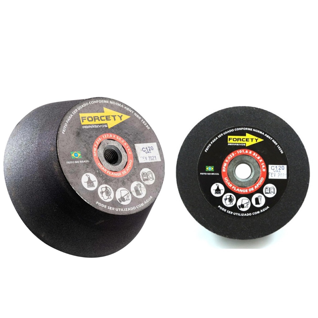 Rebolo Copo Cônico 4 Polegadas Gr.80 Marmoraria Porcelanato | Shopee Brasil