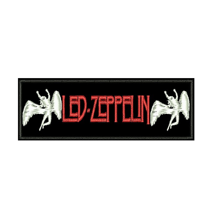 Patch Bordado Banda Led Zeppelin - logo (termocolante, bandas, rock ...