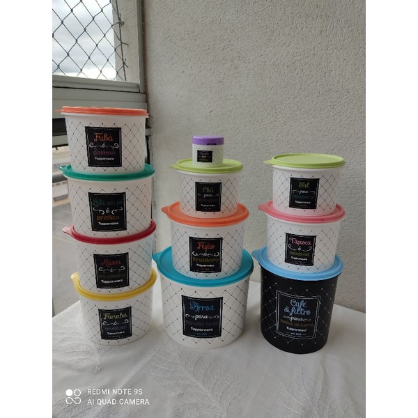 kit bistrô Tupperware 11 peças mantimentos | Shopee Brasil