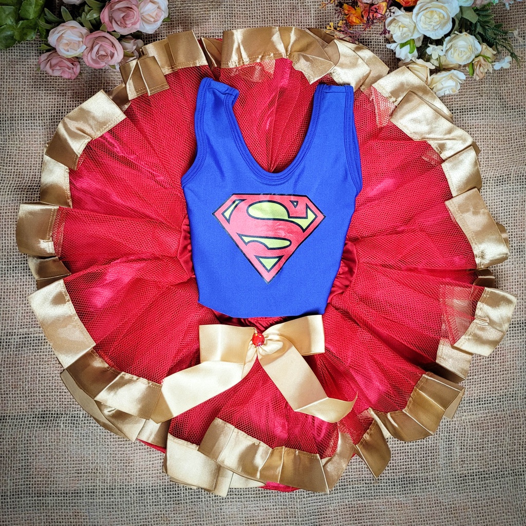Fantasia de carnaval SUPERGIRL com saia de tutu de Carnaval Superman ...