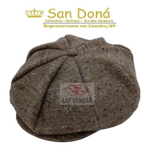 Boina Gavroche Areia Peaky Blinders Macio Leve 1ª linha Original San ...