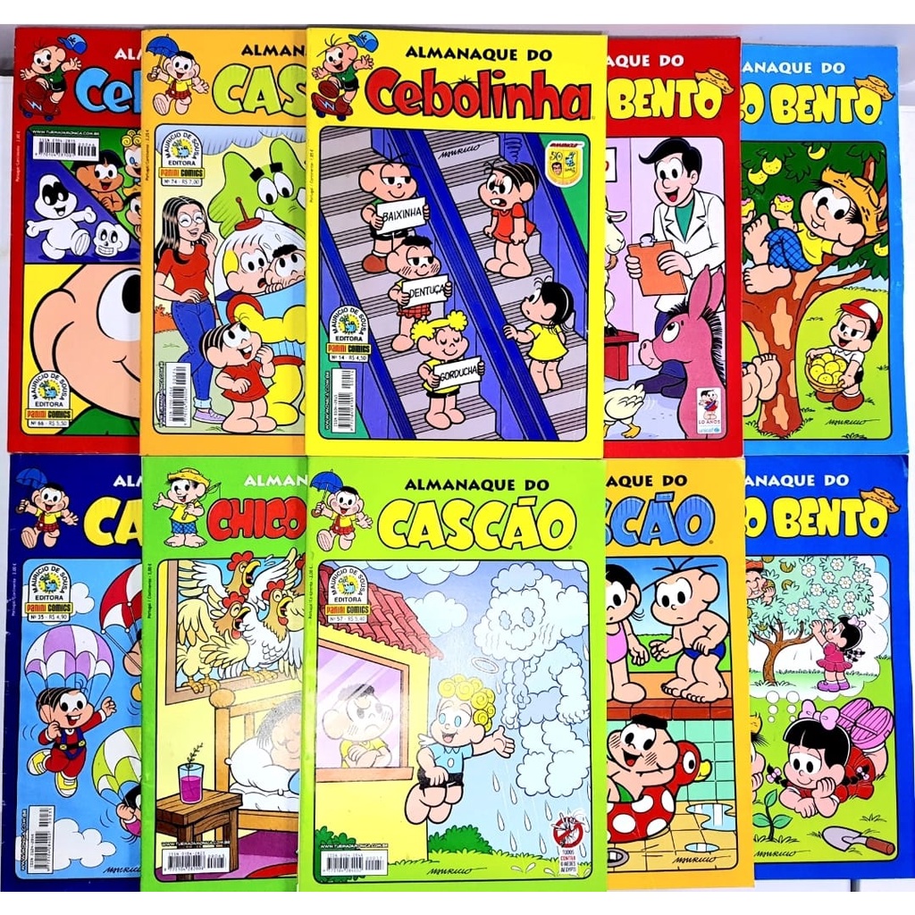 Gibis Turma da Mônica (Personagens Variados) kit c/4 Sem Repetição ...