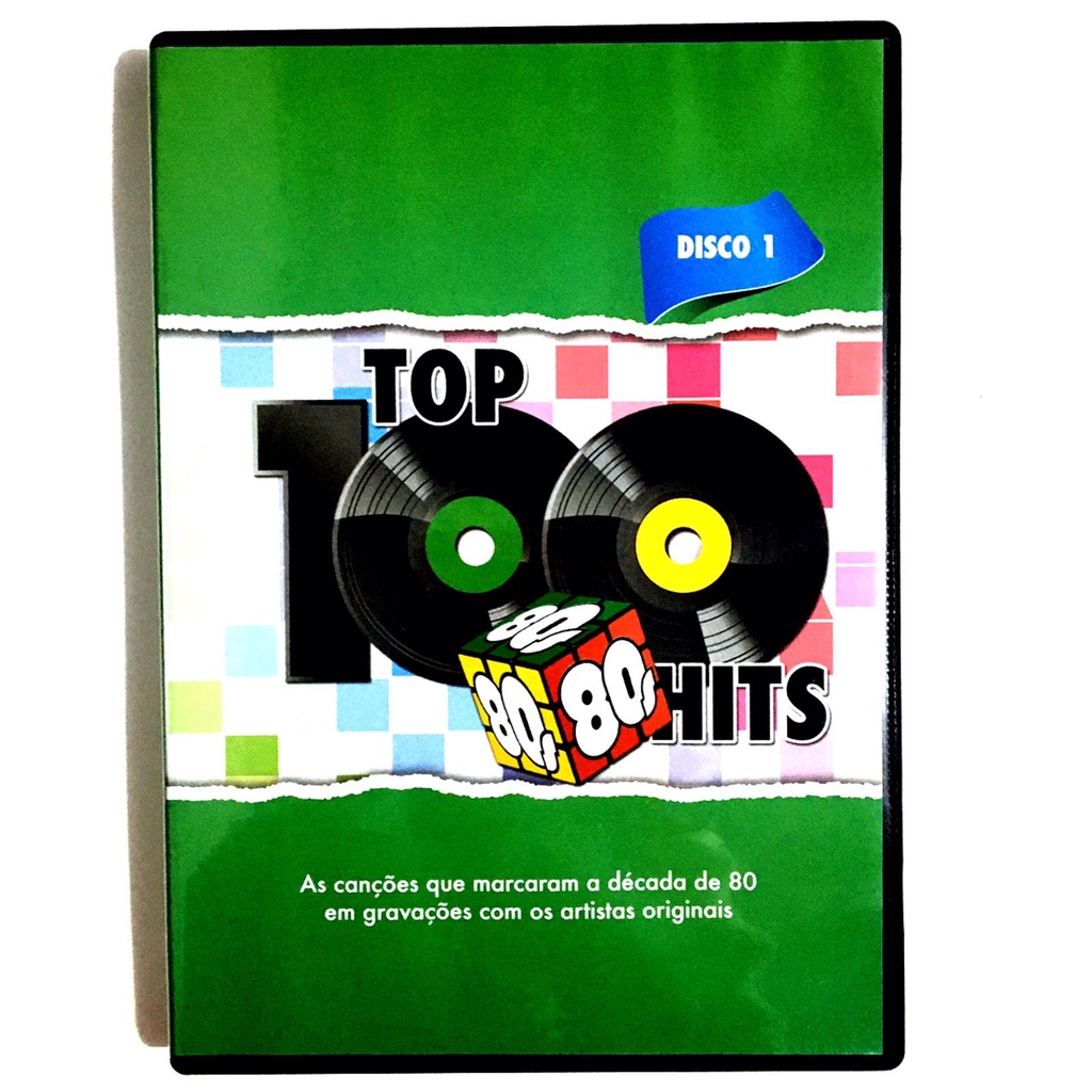 DVD Top 100 Hits 80's - Disco 1 | Shopee Brasil
