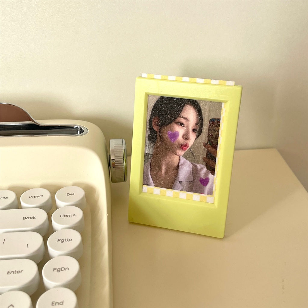 ins Candy Color Plastic Polaroid Photo Frame Mini10cm Foto Stand ...