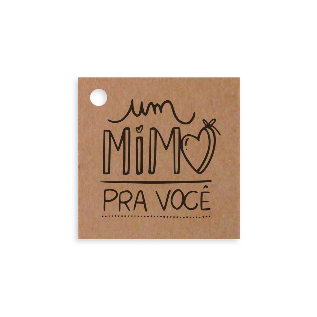Tag Agradecimento Um Mimo Pra Você - Cartão Kraft Nome SSXcart48 | Shopee Brasil