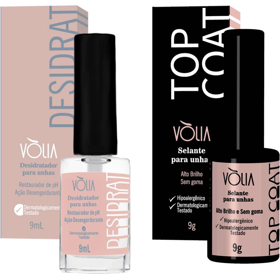 KV13 Kit volia desidratador + top coat tradiconal volia cosmeticos ...