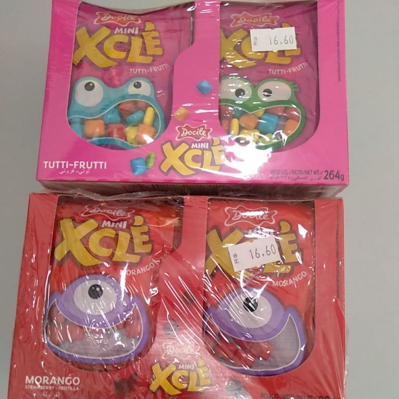 Mini pacotes de chicletes Xcle | Shopee Brasil