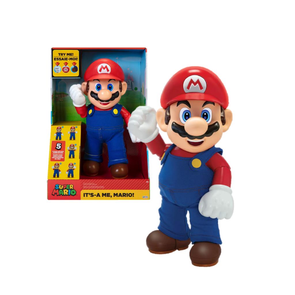 Boneco Super Mario Flexivel Com Som 15 Funções 30 Falas | Shopee Brasil