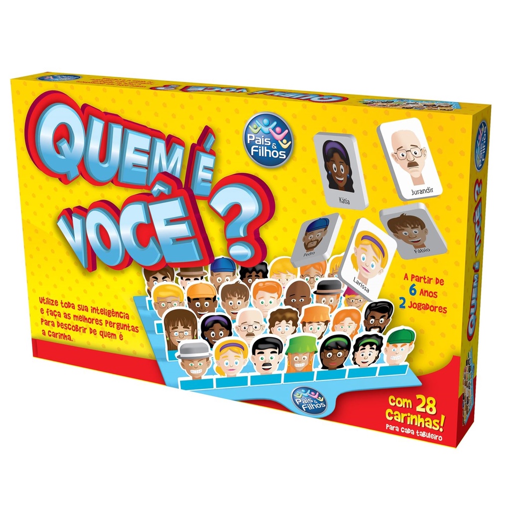 JOGO QUEM E VOCE CARA A CARA - PAIS E FILHOS | Shopee Brasil