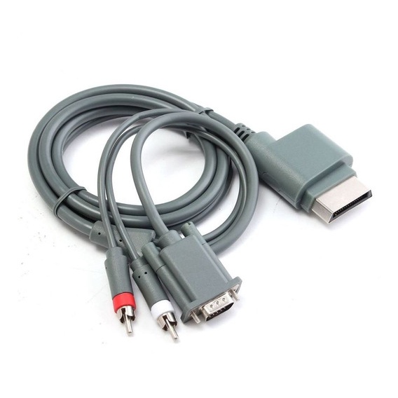 Cabo Vga Para Xbox 360 Slim Fat Arcade | Shopee Brasil