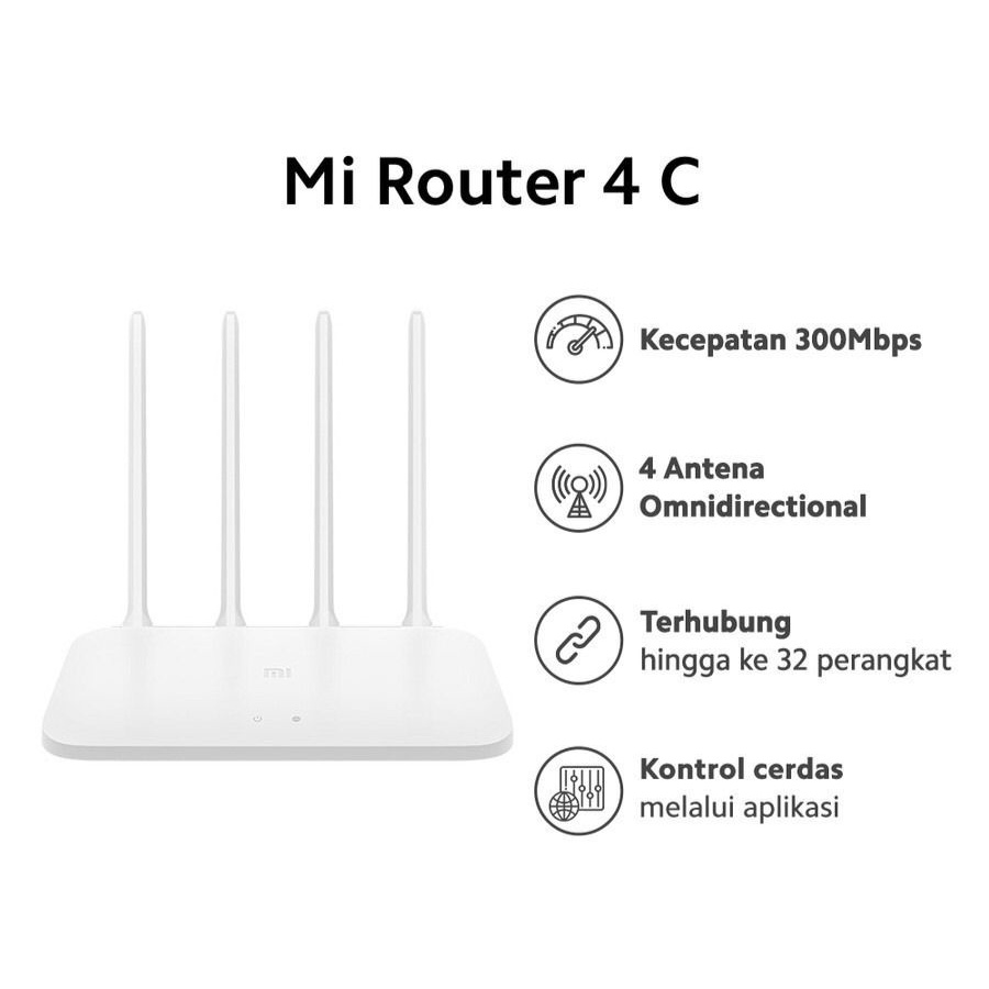 Roteador Repetidor WiFi Mi Router 4C 300Mbps R4CM | Shopee Brasil
