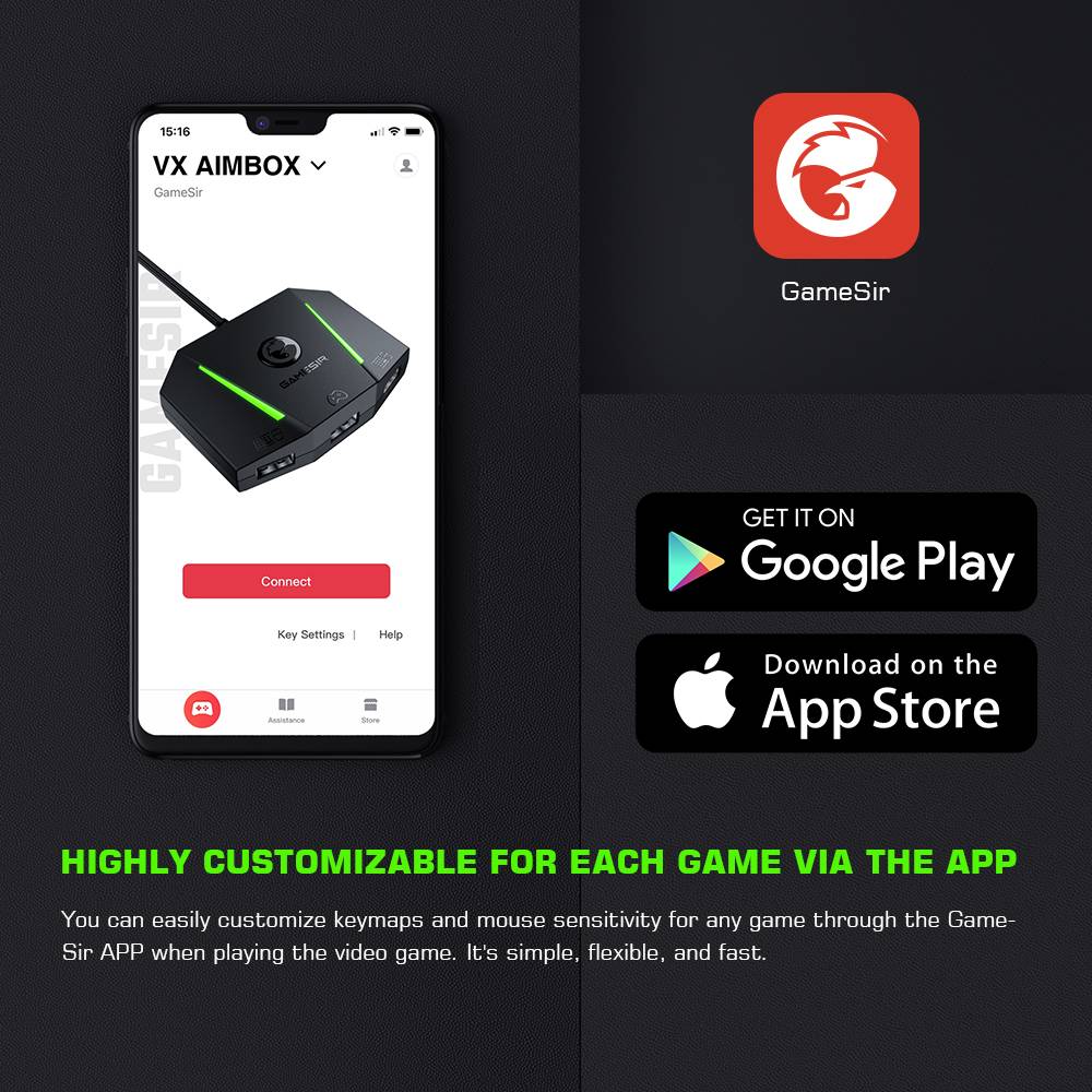 GameSir VX AimBox Keyboard Mouse Controller Adapter Converter for Xbox Series X/S, Xbox One ...