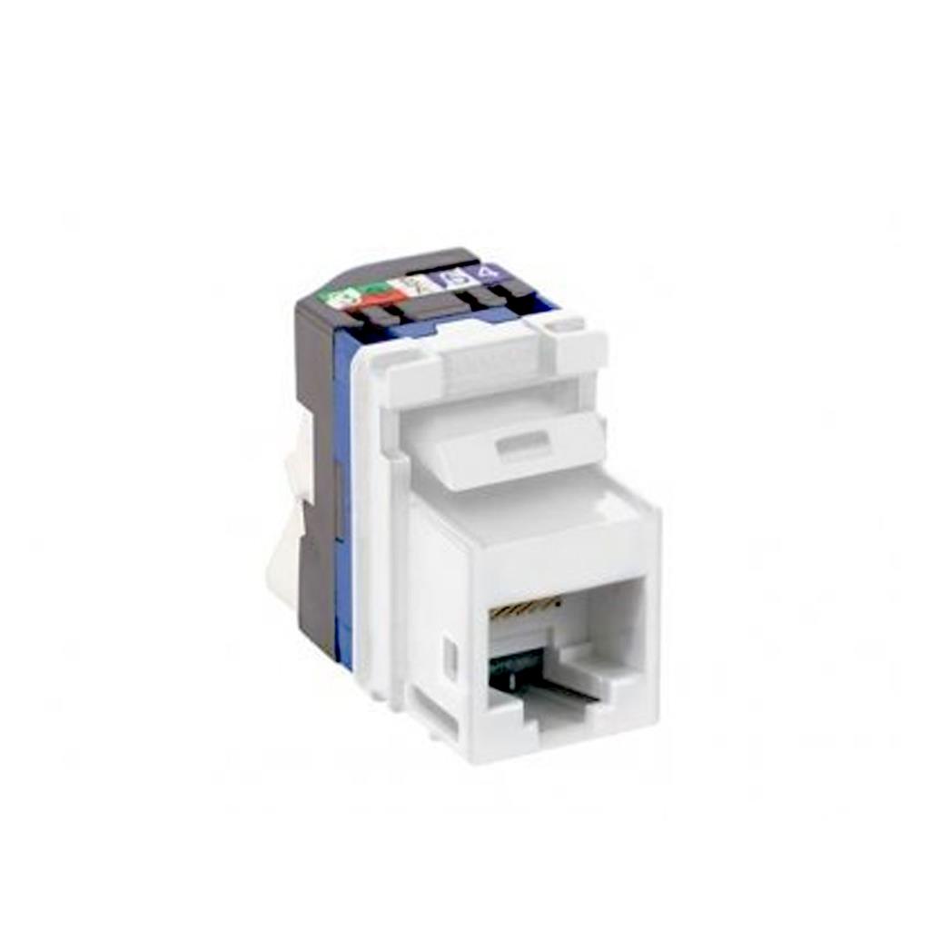 Conector Femea Rj45 Cat 6 Keystone Branco Legrand Conect | Shopee Brasil