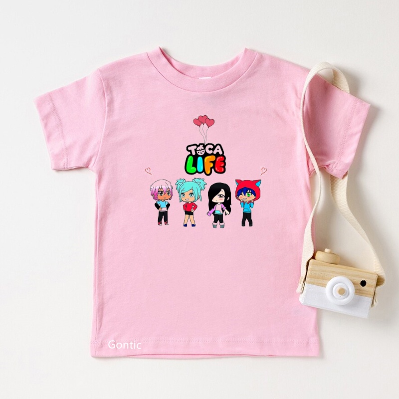 Amável Desenho Toca Boca Life World Camiseta Roupas Infantis De Bebê ...