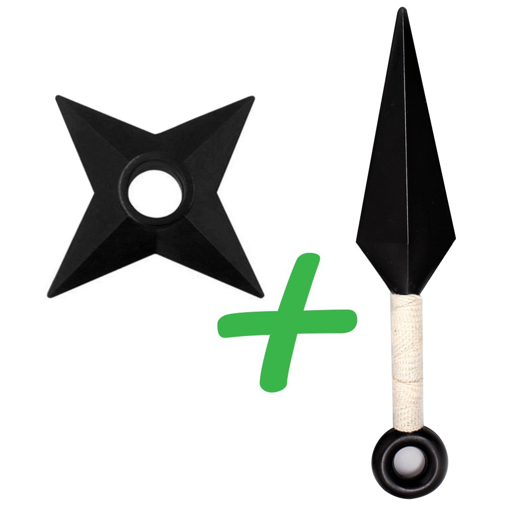 Kit Naruto Kunai 26cm + Shuriken 10cm Itachi Akatsuki Konoha De PVC ...