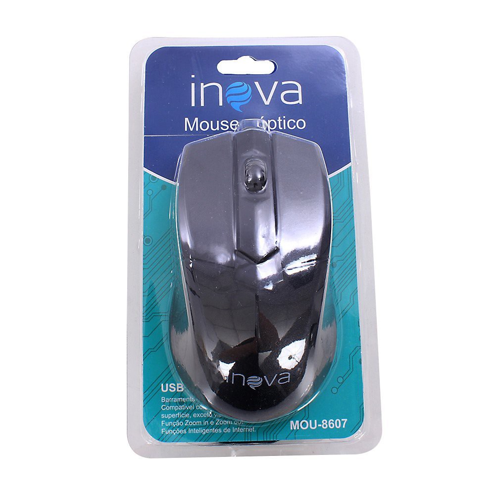 Mouse Óptico Inova Design Moderno 800dpi 100mAh | Shopee Brasil