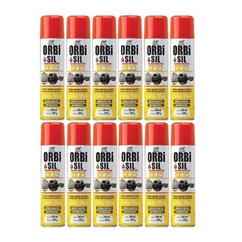 Kit 12 Unidades Orbisil Silicone Spray 300ml Orbi Quimica | Shopee Brasil