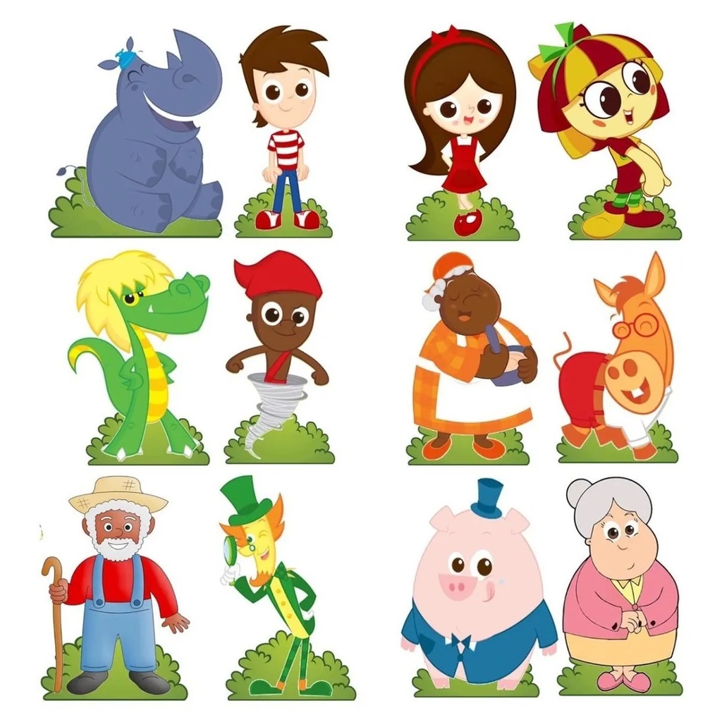 Sítio do Pica-Pau Amarelo - 10 Decorações de festa 20cm Totens | Shopee ...