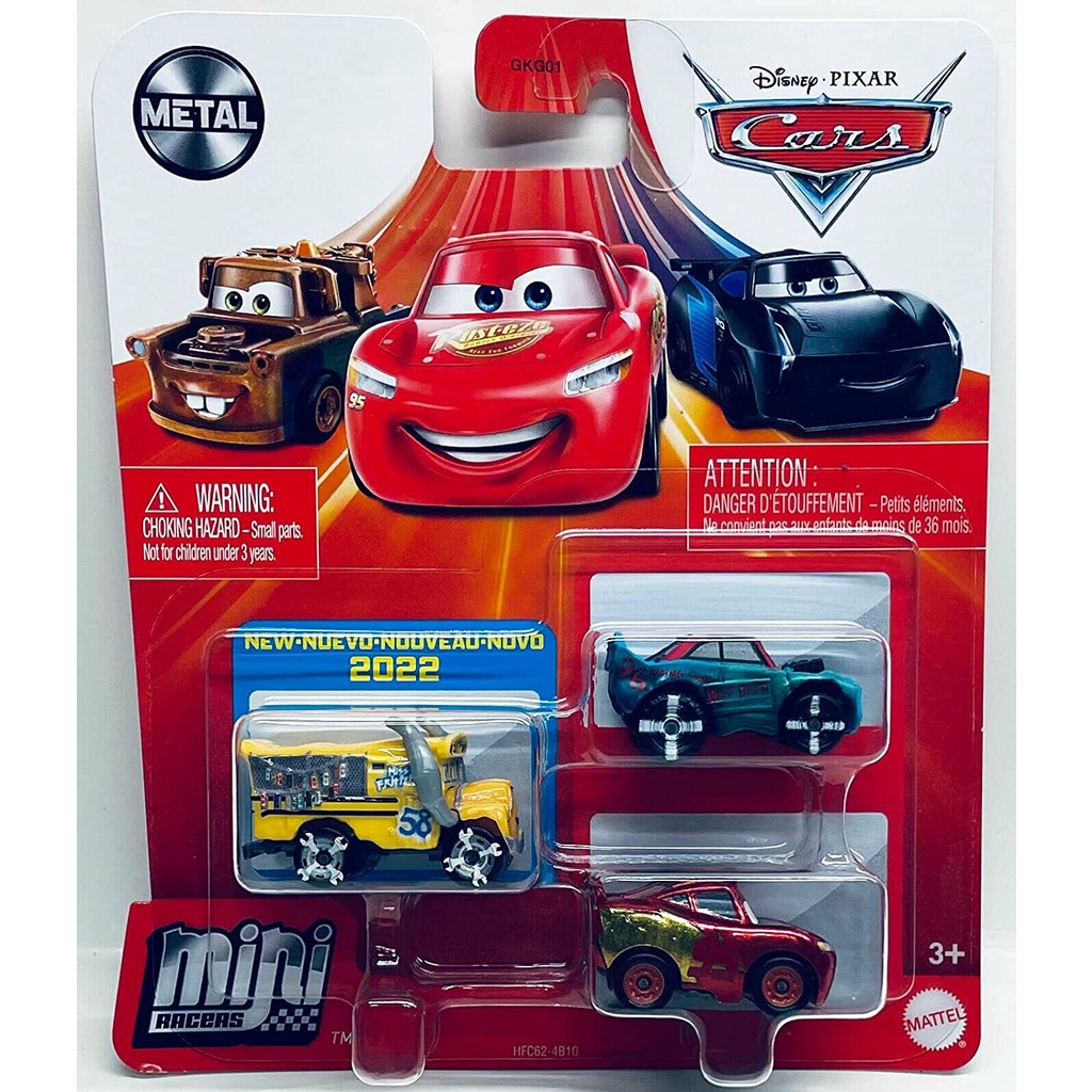 Disney Cars Mini Racers Miss Fritter Fishtail Mcqueen Rust-eze Mattel ...