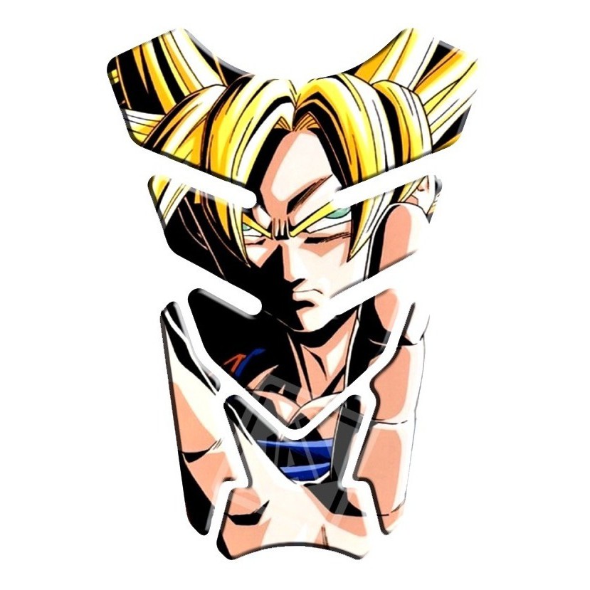 Adesivo Tankpad 3D Protetor Tanque Honda Yamaha Dragon Ball Goku 4 ...