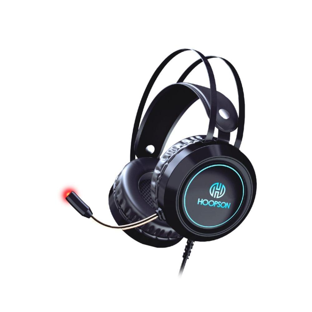 Headset Gamer Hoopson Led F-103-AZ Preto e Azul ENVIO EXPRESSO | Shopee ...