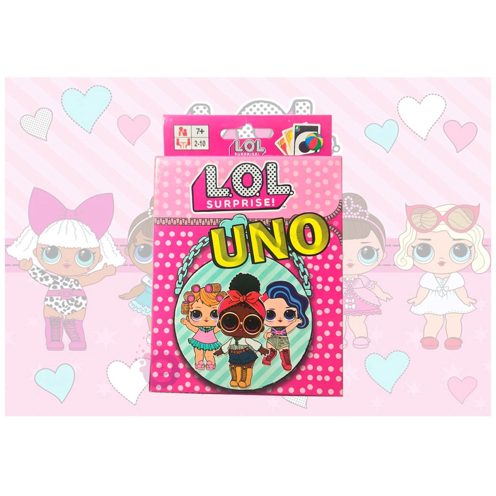 Uno Boneca Lol Surprise Jogo de Cartas Cards Baralho | Shopee Brasil