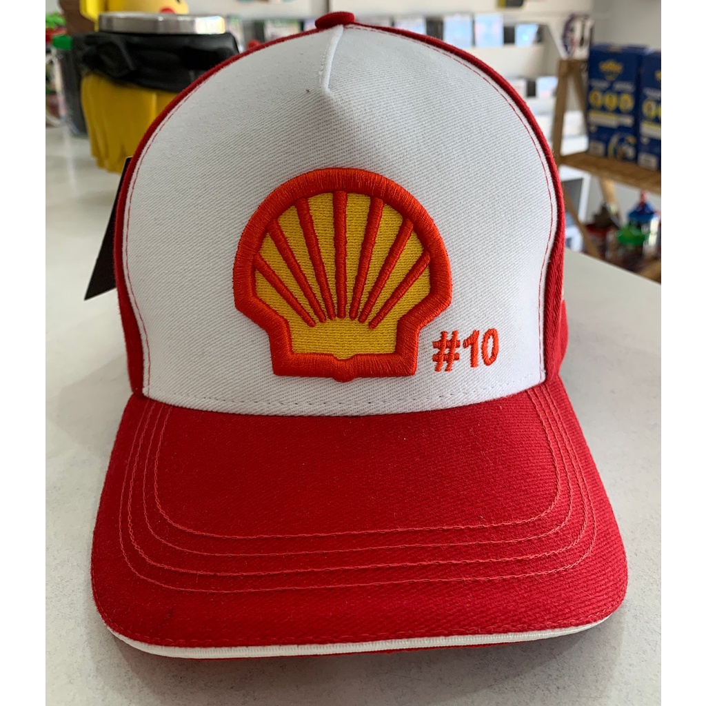 Boné Posto Shell aba curva | Shopee Brasil
