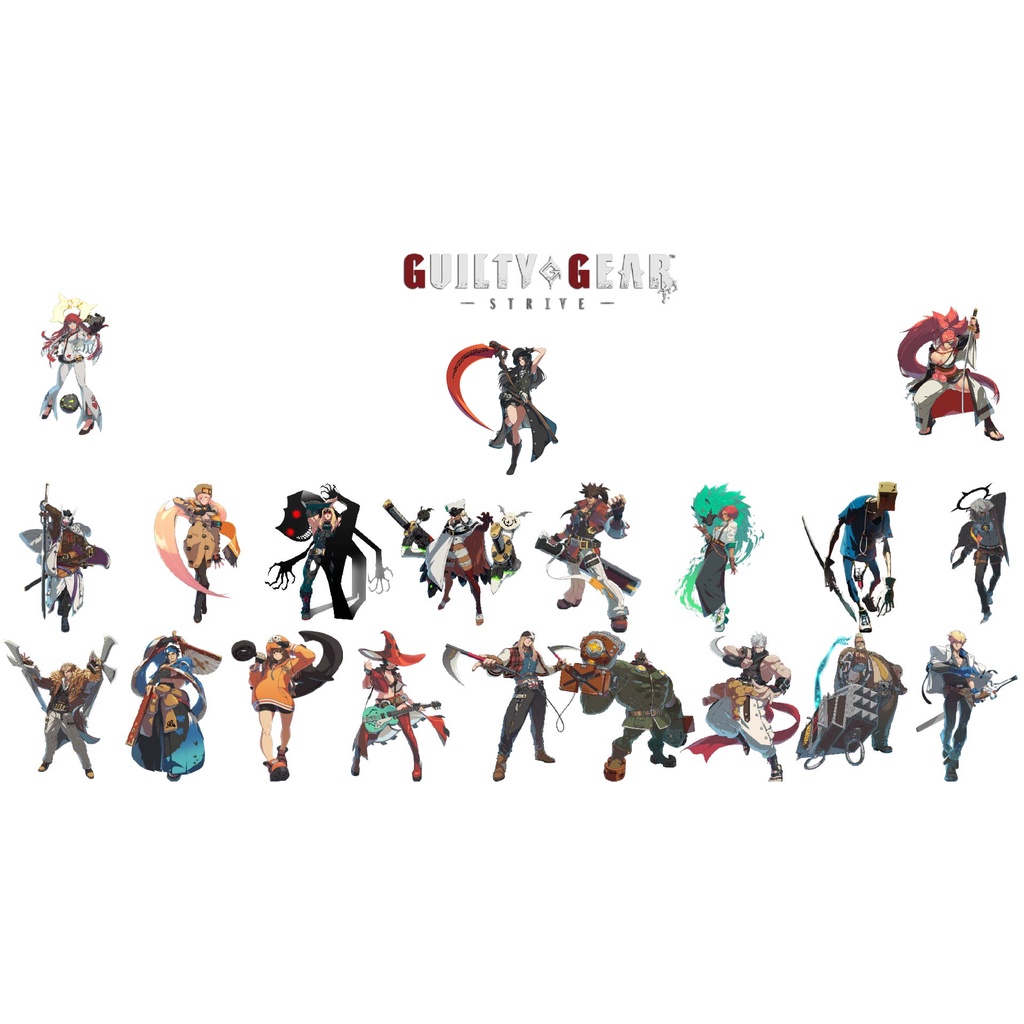 Kit 20 Adesivos / Stick - Guilty Gear -srtrive- | Shopee Brasil