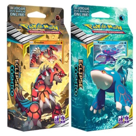 Pokémon TCG - Par de DECKS - Kyogre + Groudon | Shopee Brasil