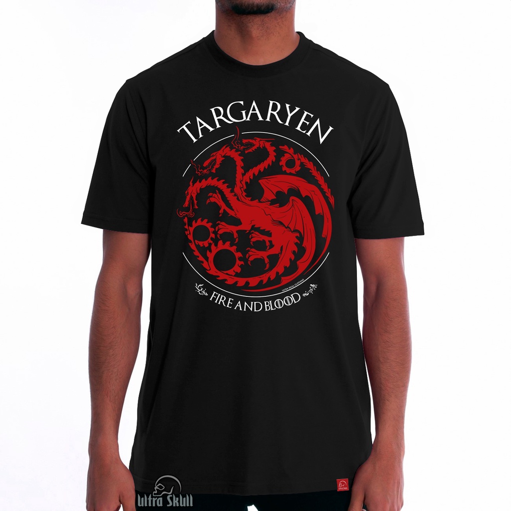 Camiseta Targaryen Game Of Thrones Camisa Fire And Blood Ultra Skull ...
