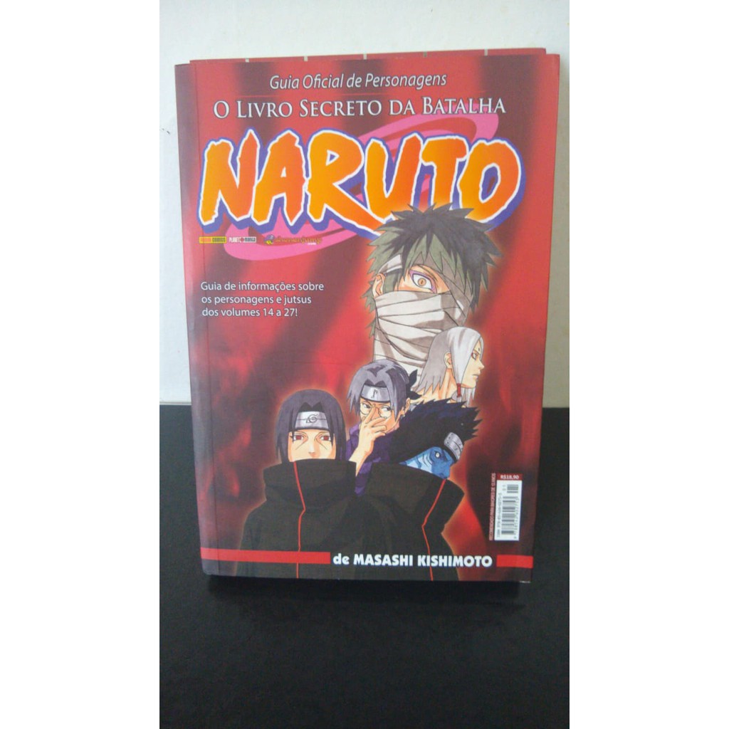 O Livro Secreto da Batalha - Guia Oficial de Personagens Naruto | Shopee Brasil