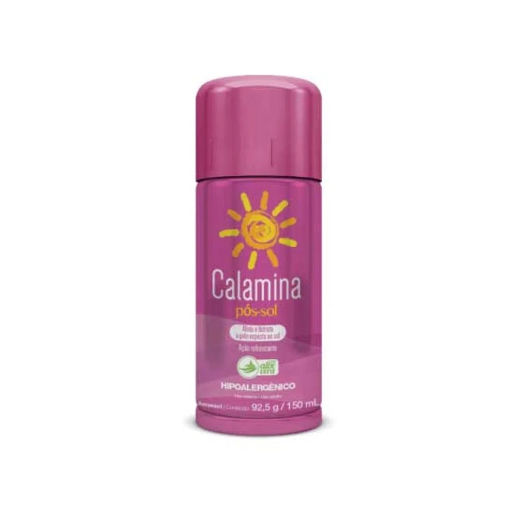 Calamina Pós-sol spray 150ml Aloe Vera vermelhidão hidrata após sol ...