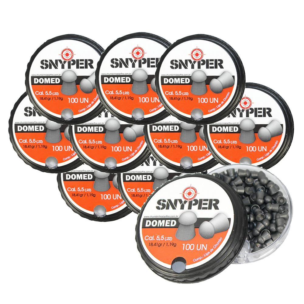 Kit 10 Chumbinho Domed 5.5mm - Snyper | Shopee Brasil