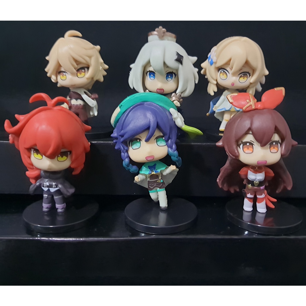Miniaturas Genshin Impact - Diluc, Venti, Paimon, action figure, boneco ...