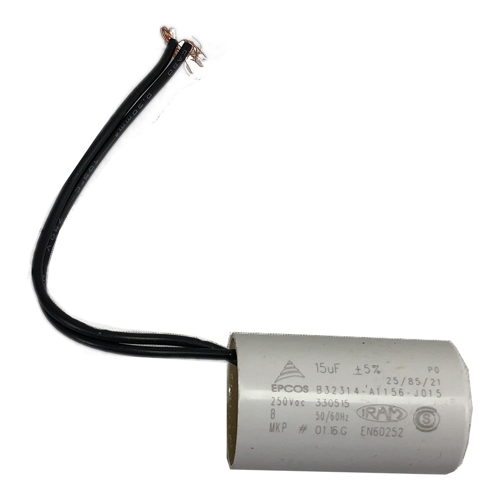 Capacitor bobina Permanente 15uf 250v Epcos ,motores,e Outros, Fios ...