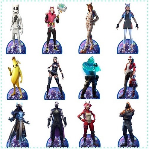 Fortnite - 10 Displays De Festa De 20cm Totens | Shopee Brasil