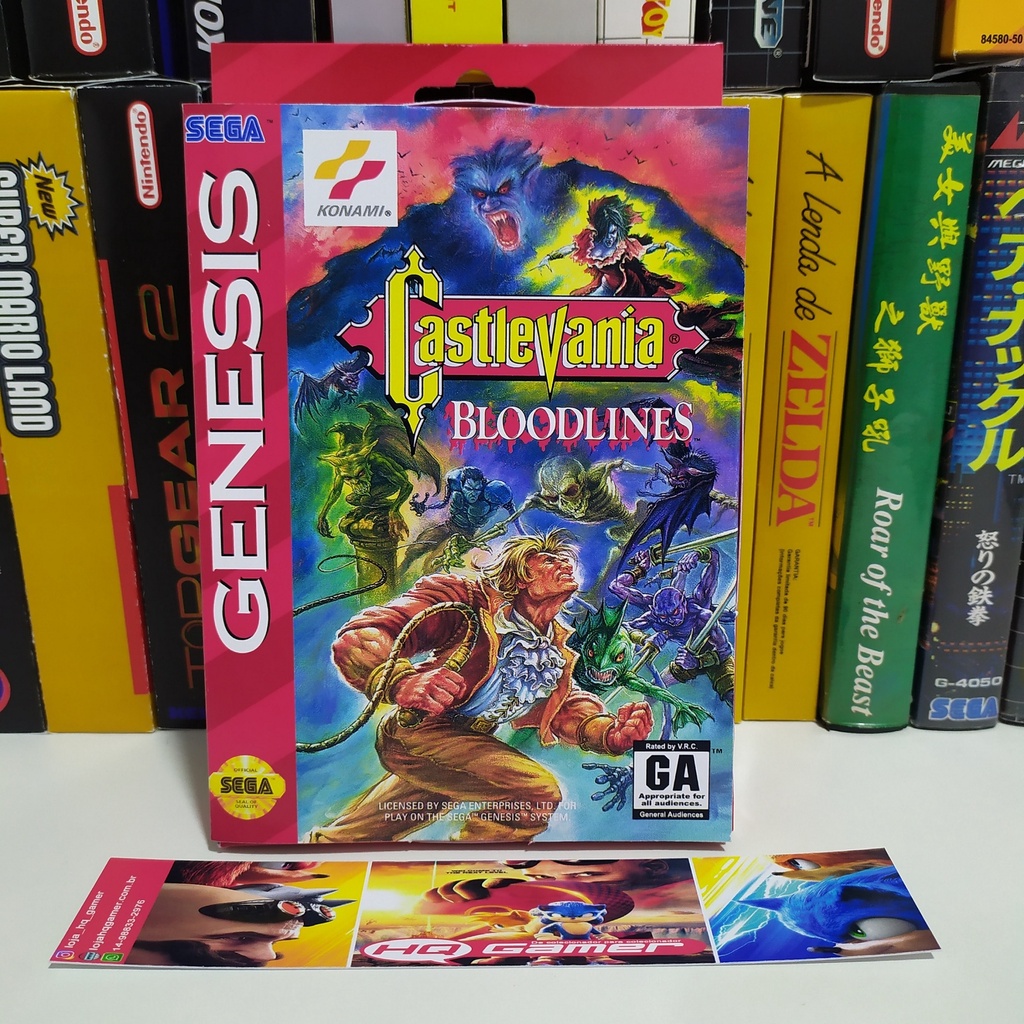 Castlevania Bloodlines - Box Especial (Mega Drive) | Shopee Brasil