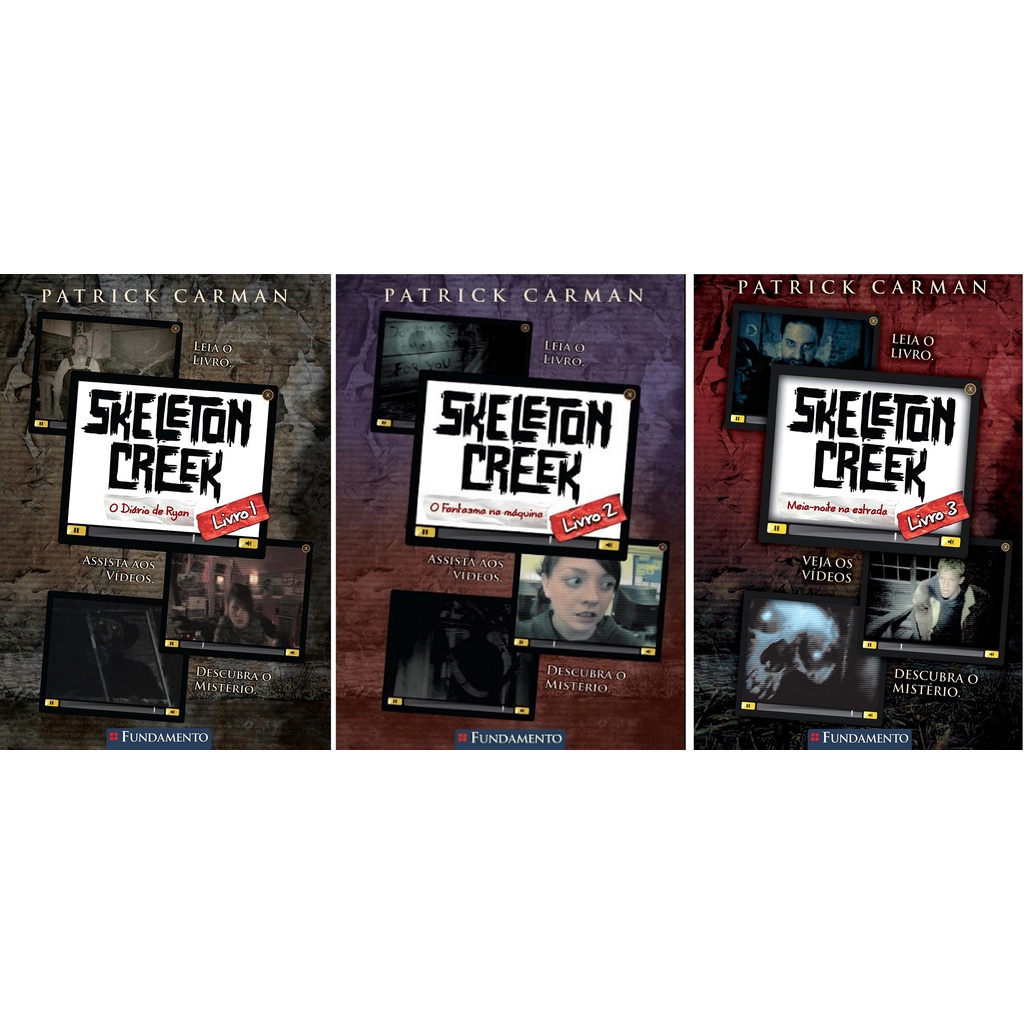 Coleção Skeleton Creek 3 Volumes - O DIÁRIO DE RYAN, O FANTASMA NA ...