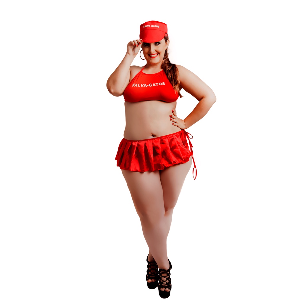 Fantasia Sensual Salva Vidas Plus Size Sex Shop Facil Prazer Shopee Brasil